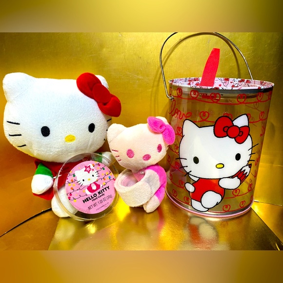 Hello Kitty | Toys | Hello Kitty Vtg Plush Card Holder Cutie Cuff Slap ...